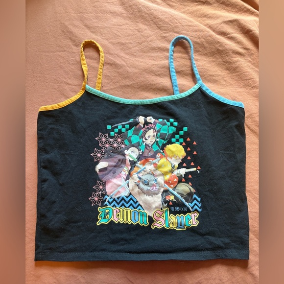 Hot Topic | Tops | Demon Slayer Graphic Cropped Tank Top | Poshmark